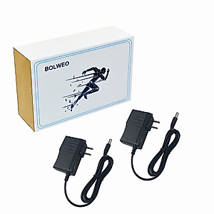 (2 Pack) 5V 2A Power Supply Adapter, BOLWEO AC 100-240V to DC 5V 1A Adaptor Cord Compatible with Baby Monitor,TV Box, Speaker, Camera,Audio/Video, 5V Router, DC Jack Barrel 5.5mmx2.1mm