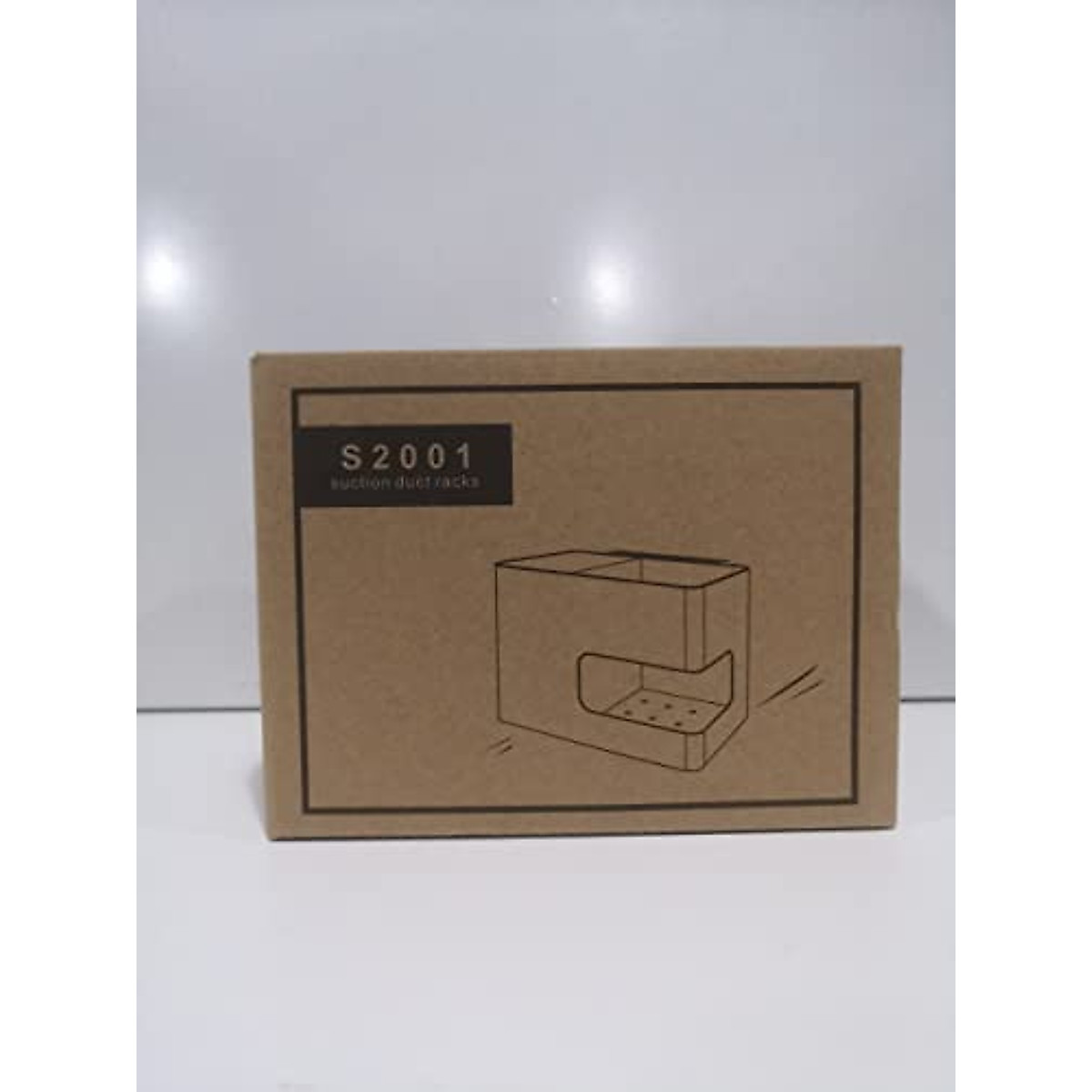 JOMOLA Hair Dryer Holder Adhesive Hair Styling Tool Organizer Bathroom Organizer Under Sink for Blow Dryer Storage Basket Wall Mounted for Cabinet Door White