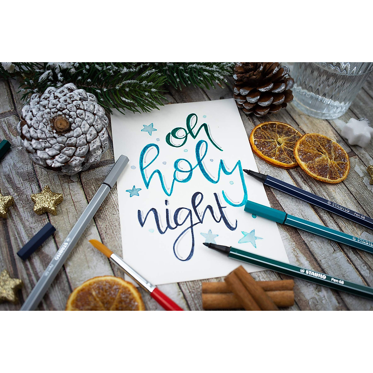 STABILO Premium Felt-Tip Pens Pen 68 - Big Pen Box - Assorted Colours 20pc