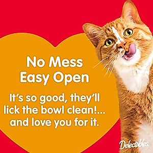 Hartz Delectables Gravy Non-Seafood Lickable Wet Cat Treat & Food Topper, Chicken, 12 Pack, 1.40 Ounce (Pack of 12)