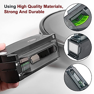 Coodss Dust bin Box Replacement for iRobot Roomba i3 i3+ i4 i4+ i6 i6+ i7 i7+ i8 i8+ E5 E6 E7 J7 Vacuum Cleaners Dust Bin Collector Parts with Automatic Dirt Disposal