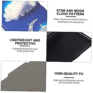 MERRYHAPY 1 PC Leather Case Ereaders Universal Holster Car Reader Folding Ereader Cover E-Book Sleeve Cover Practical Leather Case Chic Leather Cover Paperwhite Cover Clamshell