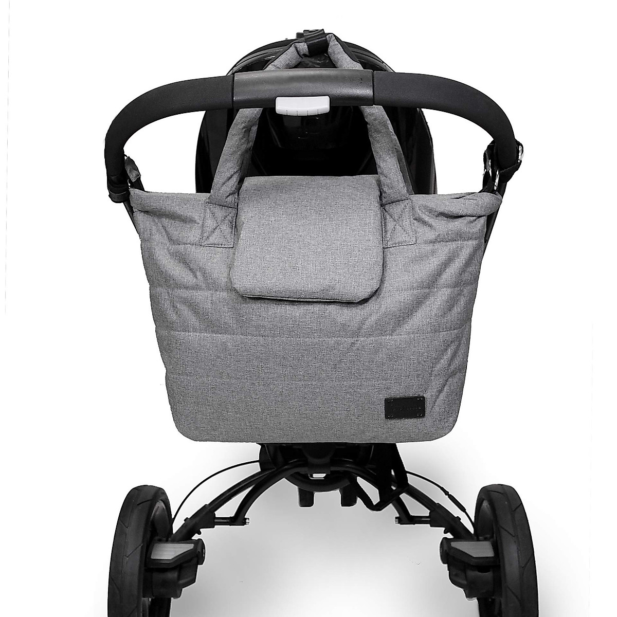 7AM Voyage Baby Diaper Bag – Waterproof Capri Diaper Bag with Crossbody Straps, Multifunctional Baby Travel Bag Tote with Changing Pad & Stroller Straps | (Evening Green)