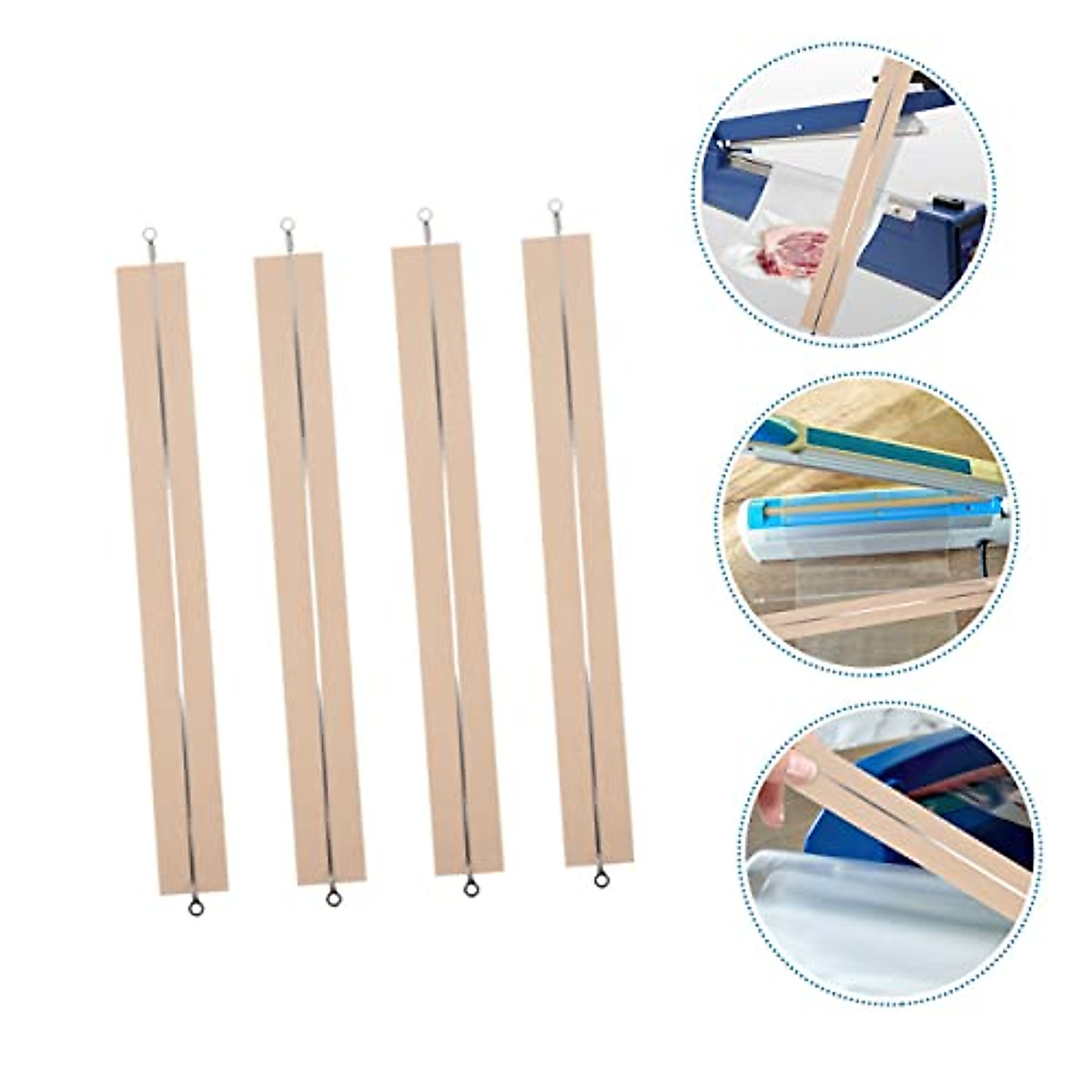 Baluue Impulse Heating Elements 20 pcs Kit Machine Hand Elements Impulse Mm Element Strips Heat Spare Parts Heating Service Sealer Seal Professional Re Sealing Strip Replacement