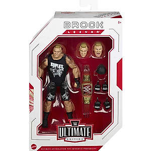 WWE Ultimate Edition Multiple-Pose 6-inch Action Figure with Entrance Gear, Extra Heads & Swappable Hands