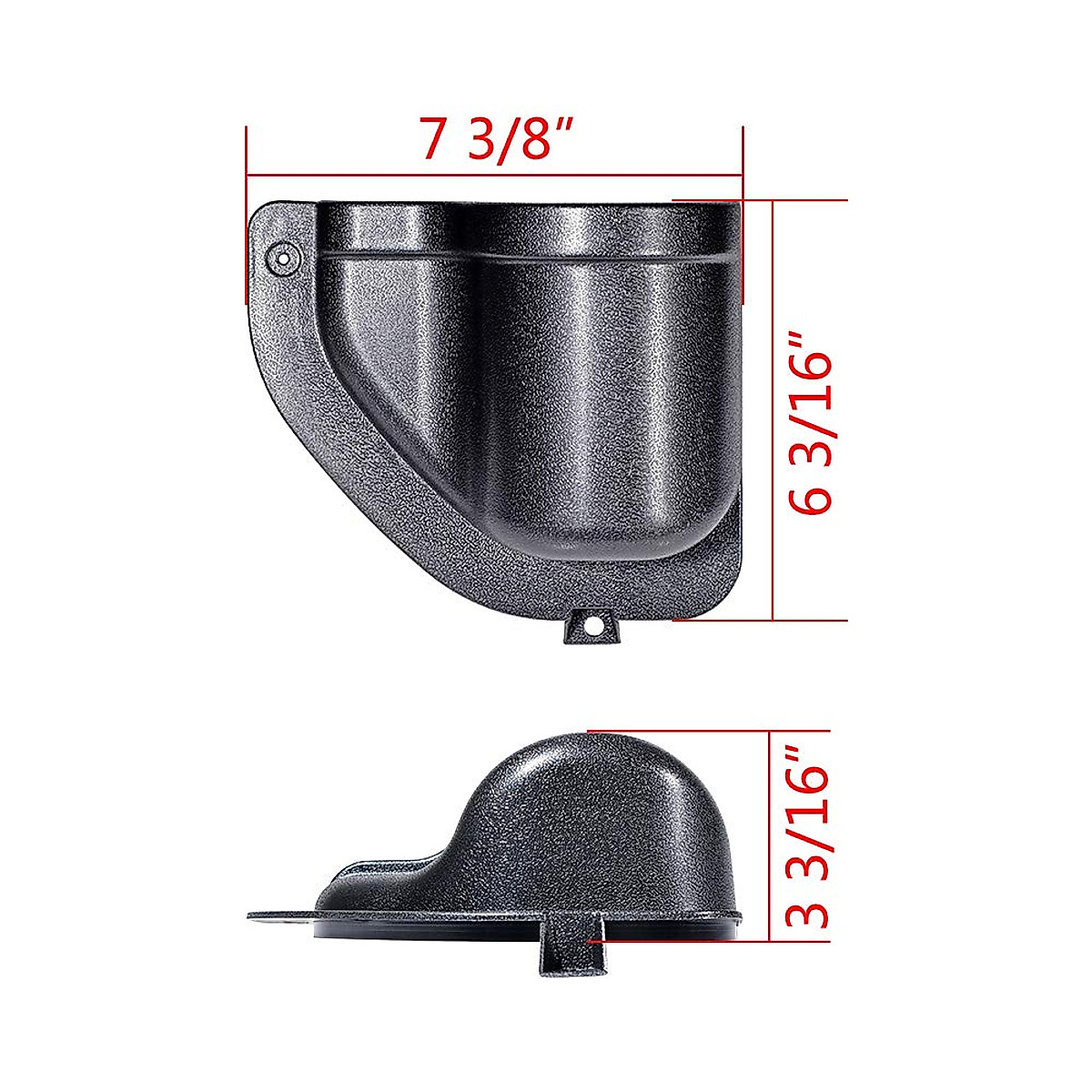 2X Black Interior Storage Box Trunk Organizers Cargo Side Tray Compatible with 2018-2024 Wrangler JL JLU