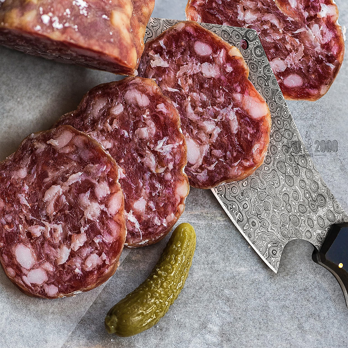 Handmade Damascus Steel 12 Inch Cleaver Chopper Edc Knife - Cleaver With sheath - Mppn-8667