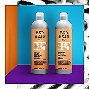 Bed Head by TIGI Shampoo and Conditioner For Dry Hair Moisture Maniac Sulfate-Free Shampoo & Moisturizing Conditioner with Argan Oil 25.36 fl oz 2 count