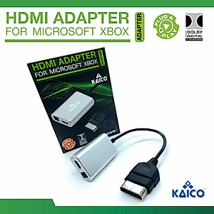 Kaico Original Xbox to HDMI Converter - Dolby Digital 5.1 via Optical Port - HD Link Cable for OG Xbox - Xbox to HDMI - Compatible with Original Xbox - Toslink Port to Support Amplifiers - Xbox2HDMI