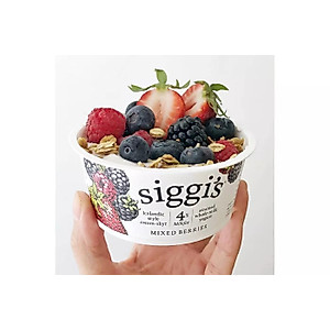 siggi's® Icelandic Strained Whole Milk Yogurt, Mixed Berry, 4.4 oz. Single Serve Cup – Thick, Protein-Rich Yogurt Snack