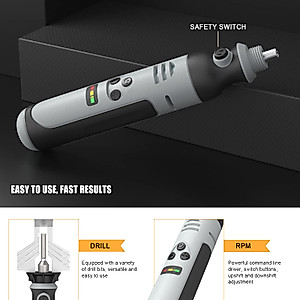 E-SDS Cordless Chainsaw Sharpener, Electric Handheld Chainsaw Sharpening Kit, Multi-Function High Speed Chain Saw Sharpen Tool Set Battery Powered with 6pcs Diamond Sharpening Wheels