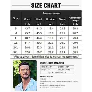 COOFANDY Casual Dress Shirts Men Untucked Button Down Shirts Beach Shirts Christmas Shirt Wine Red Large