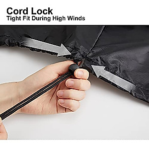 ALSTER Outdoor Chair Covers, Patio Chair Covers(35" L x 40" W x 33" H), Durable and Waterproof Black Covers for Lounge Deep Seat, Rain Snow Dust Wind-Proof