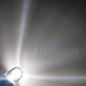 Ruiandsion Upgrade LED Flashlight Bulb 18V P13.5S Base Socket White LED Bulbs Replacement for Flashlight Torch Lights,Non-Polarity (Pack of 5)