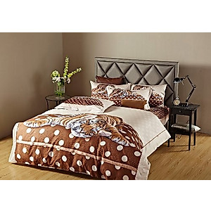 Dolce Mela DM485T 4-Piece Luxury Duvet Cover Set, Twin, Multi