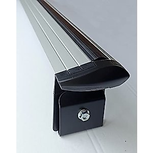 Roof Racks Cross Bars Compatible with Suzuki Jimny 2020, Aluminum Cargo Carrier Crossbars for Rain gutters Silver