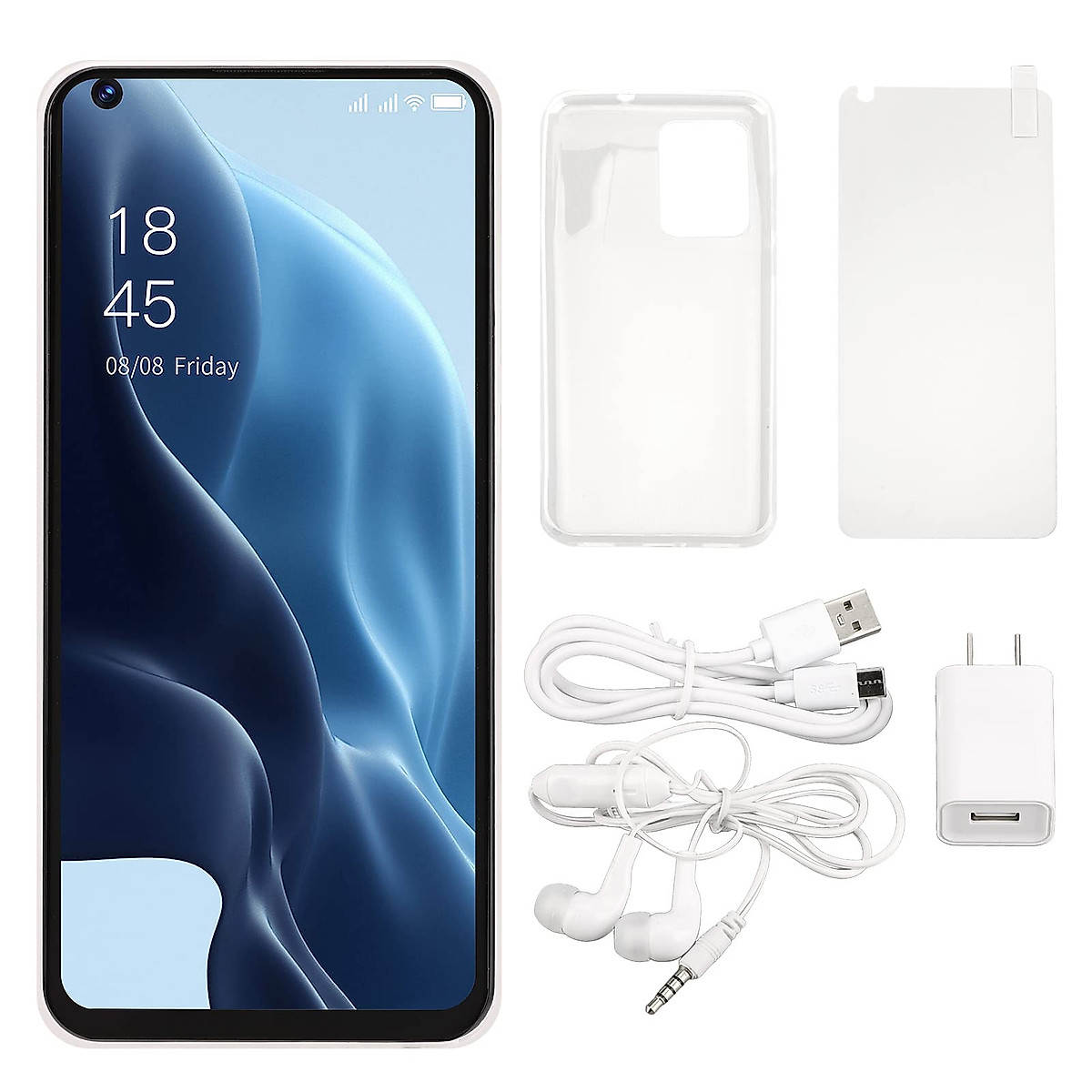 4GB RAM 64GB ROM Cell Phone, Dual Camera 3 Card Slots Unlocked Smartphone AI Battery Management for Work (US Plug)