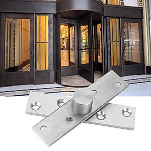 2PCS Rotatable Door Pivot Hinges 360 Degree Stainless Steel Concealing Hinges Door Pivot Hinges Up Down Shaft Hinges Set for Windows Fence Sheds Kitchen Gate(2pcs)