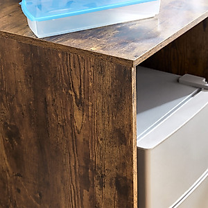 Yak About It® Mini Fridge Dorm Station - Dark Wood