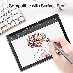 ProCase 2 Pack Screen Protector for Surface Pro 7 Plus/Surface Pro 7 / Pro 6 / Pro 5 / Pro 4, Tempered Glass Screen Film Guard Screen Protector for 12.3 Inch Suface Pro 7 Plus Surface Pro 7 6 5 4