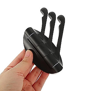 Towel Hooks Rotating Coat Hooks for Hanging with 3 Swivel Arms Wall Mounted Towel Holder Space Saving Hanger for Bathroom Kitchen Black Black Hooks