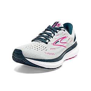 Brooks Women's Glycerin 19 Neutral Running Shoe - Ice Flow/Navy/Pink - 5