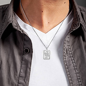 Certified 925 Sterling Silver Personalized Name Engraved Joker Playing Card Poker Charm Pendant