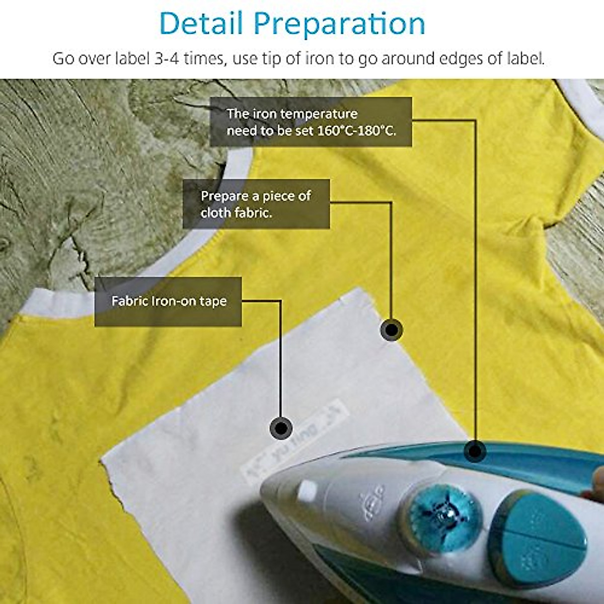 COLORWING Fabric Tape Replacement for Brother Iron On Label Tape TZe-FA231 TZ 12mm 0.47" White, for Brother Ptouch PTD400 PTD210 PT-1280 Label Maker, 3-Pack