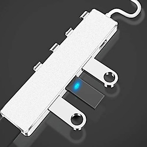 1pc 4 hub USB splitter for laptop flash drive data cable USB cables Reader computers laptops charger splitter adapter Docking computer data cable portable video Stainless steel