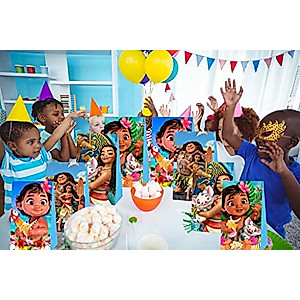 12 Pieces Moana Themd Children Birthday Party Favors Gift Bags Moana Themed Candy Bags for Children Baby Shower Decorations (moana)
