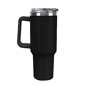 Flag Map of French Insulated Tumblers with Handle Stainless Steel Coffee Mug Funny Travel Cup with Lid Straw 40oz