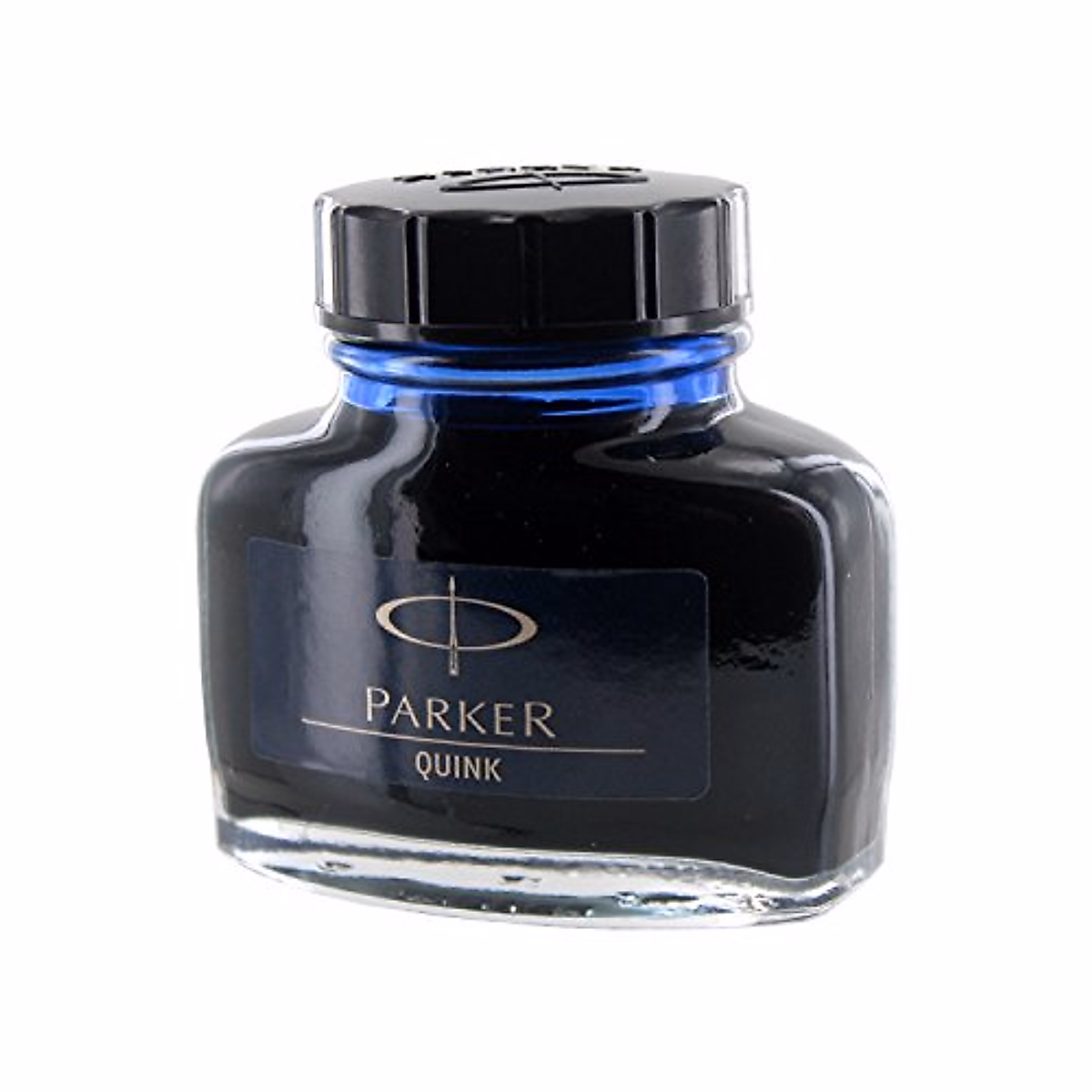 Parker Quink 2-oz Ink Bottle for Fountain Pens, Blue-Black Ink, 1 Bottle (3007100)