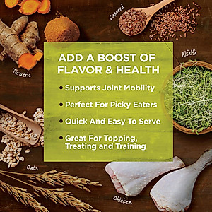 Wellness CORE Natural Grain Free Senior Dry Dog Food, 24 Pound Bag CORE Bowl Boosters Joint Health Dog Food Topper