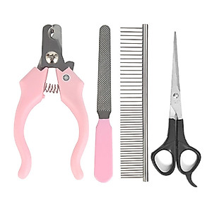 TITA-DONG Heavy Duty Pet Grooming Clippers Kit, Ceramic Material, Low Noise, Suitable for Small Dogs, Cats, Birds, and More