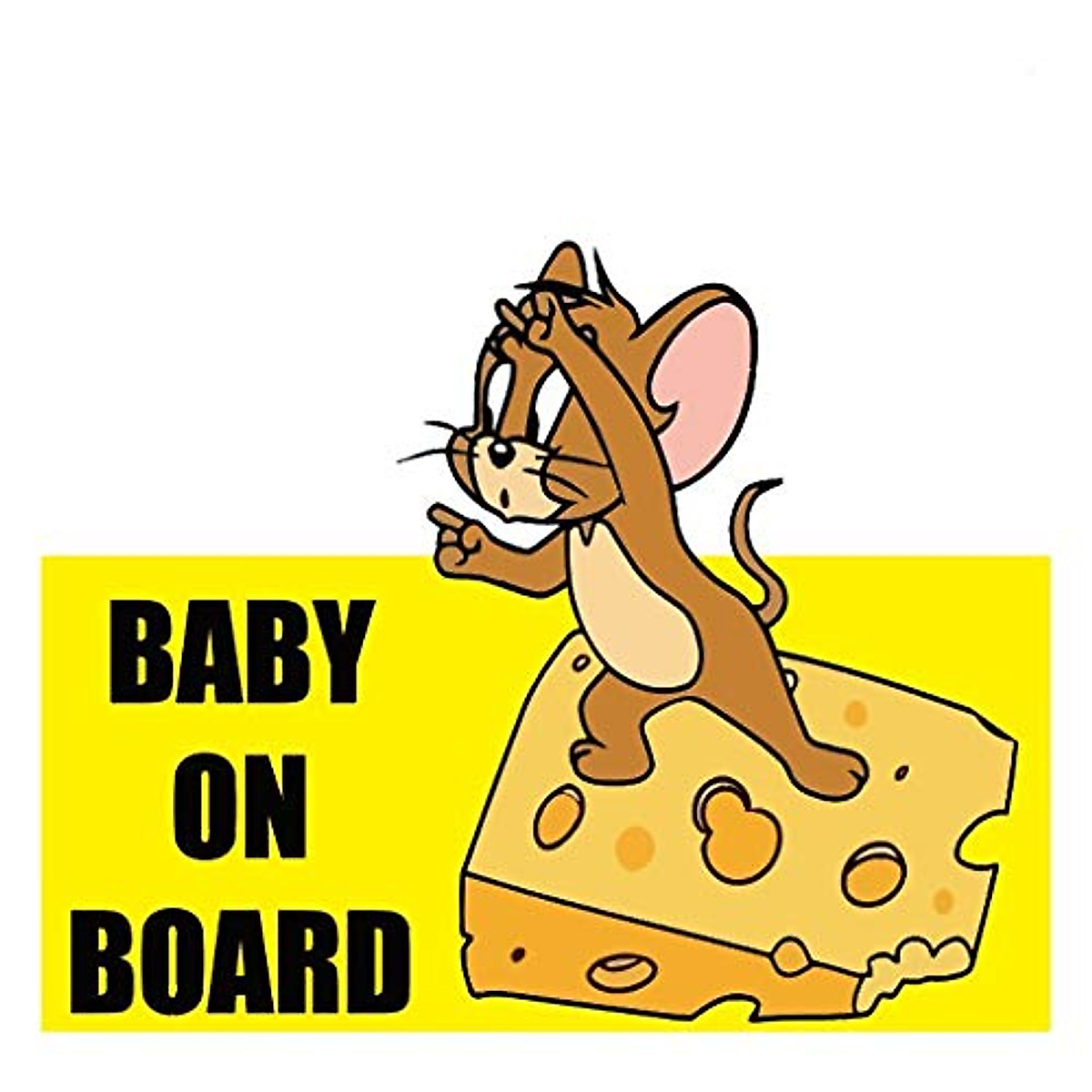 Baby on Board Sign for Car Kids Safety Baby on Board Stickers (2 Pieces) (Jerry)