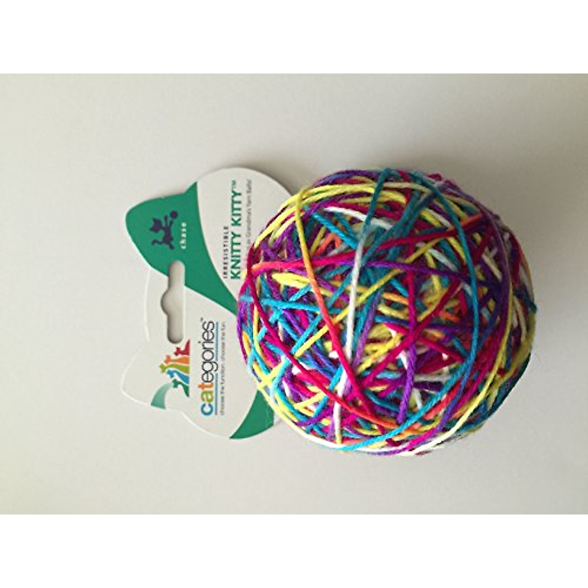 Categories Knitty Kitty Large Multi-Color - Yarn Ball Cat Toy with Rattle
