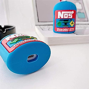 JDMTuning Car NOS Nitrogen Bottle Apple Airpods Engine Silicone Case Cover for Protection Fits AirPods Pro Wireless Charging
