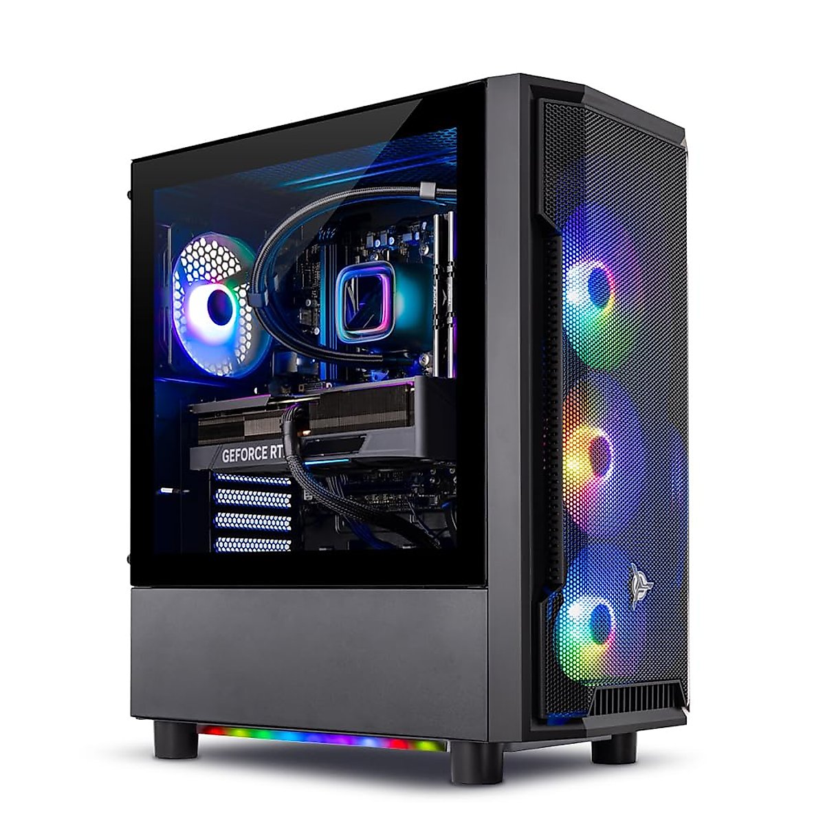 Skytech Gaming Shadow Gaming PC, Intel i7 12700F 2.1 GHz, RTX 4060 Ti, 1TB NVME, 16GB DDR4 RAM 3200, 600W Gold PSU Wi-Fi, Win 11 Home, RGB-Keyboard and RGB-Mouse Included