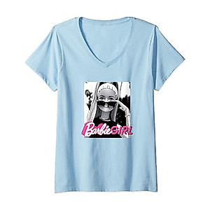 Barbie - Sunglasses Barbie Girl V-Neck T-Shirt