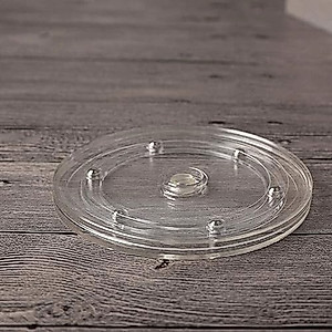 Garneck Food Tray Decorative Tray Creative Cake Turntable Baking Cake Stand Multi-Functional rotatable Plate 360-degree Rotating Plate to Rotate Table Decoration Acrylic Dining Table