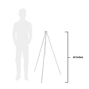 Solo Stove Tripod Camping Accessories Compact Lightweight Aluminum Tripod w/Adjustable Hang Chain, Perfect for Titan and Campfire Portable Stove, Camping, Backpacking, Survival Gear