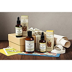 Brisk Beard Grooming Oil Liquid, Citrus for Beard Hair, 1.7 Oz