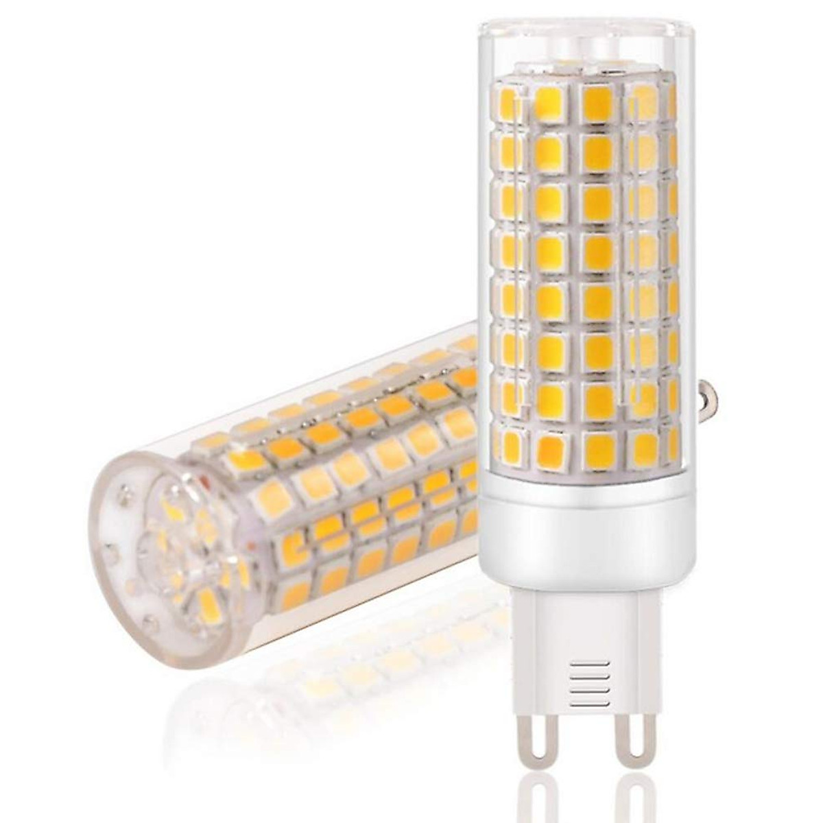 G9 LED Light Bulbs G9 Bi-Pin Base 9W (Equivalent to 100W Halogen Replacement) Warm White 3000K LED Corn Light for Home Living Room Bedroom Chandelier,102 LED 2835 SMD,Pack of 3