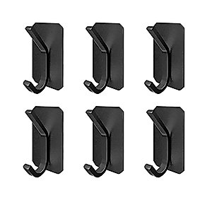 VAEHOLD Self Adhesive Hooks Heavy Duty, Waterproof Wall Hook, Nails Free Shower Sticky Wall Hooks for Towel Robe Hat Key Utensils Kitchen Bathroom - 6 Packs