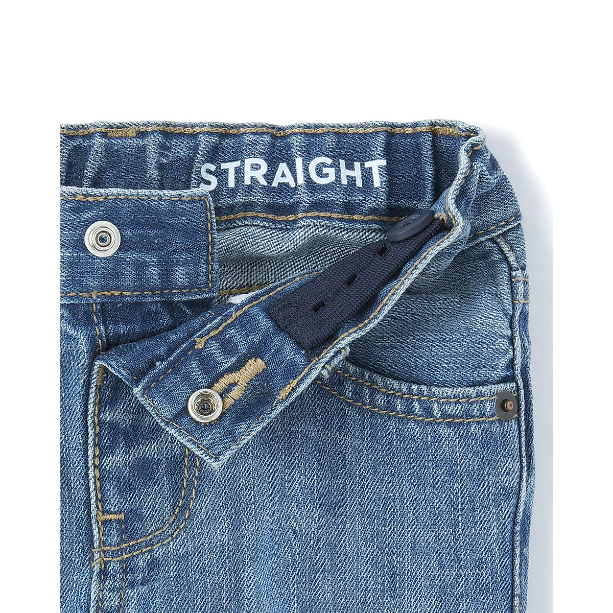 The Children's Place baby boys And Toddler Basic Straight Leg Jeans, Carbon Wash/Dk Juptier 2 Pack, 12-18 Months US