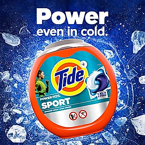 Tide Power Pods Laundry Detergent Pacs with Febreze Sport, 45 Count, Febreze Freshness with Sport Odor Defense