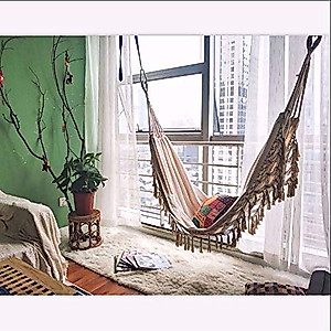 Tassel Swing Courtyard Leisure Chair Garden Canvas Beach Womens Summer Shirt White