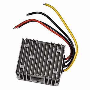 HQRP DC-DC Step Down Converter 24V to 12V 20A 240W Power Supply Adapter Compatible with Golf Cart Club Car, LED Strip Light, Motor, Dashcam, Car Truck, Vehicle, Camera Waterproof Voltage Regulator