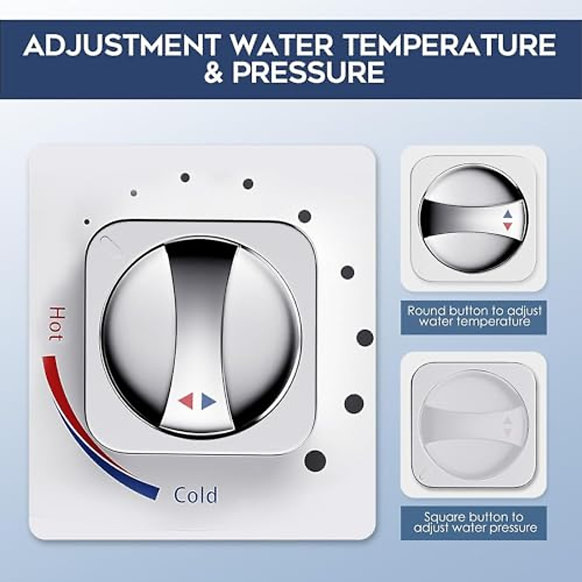 Thin Bidets Attachment For Toilet Hot And Cold Water Bidets Adjustable Water Pressure Hygienics Toilet Bidets Easy Use