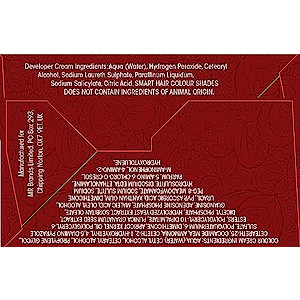 Smart Beauty Red Hair Dye with Plex Anti-Breakage Technology Protecting and Restoring Hair Structure, Plum Color, Vegan and Cruelty-Free